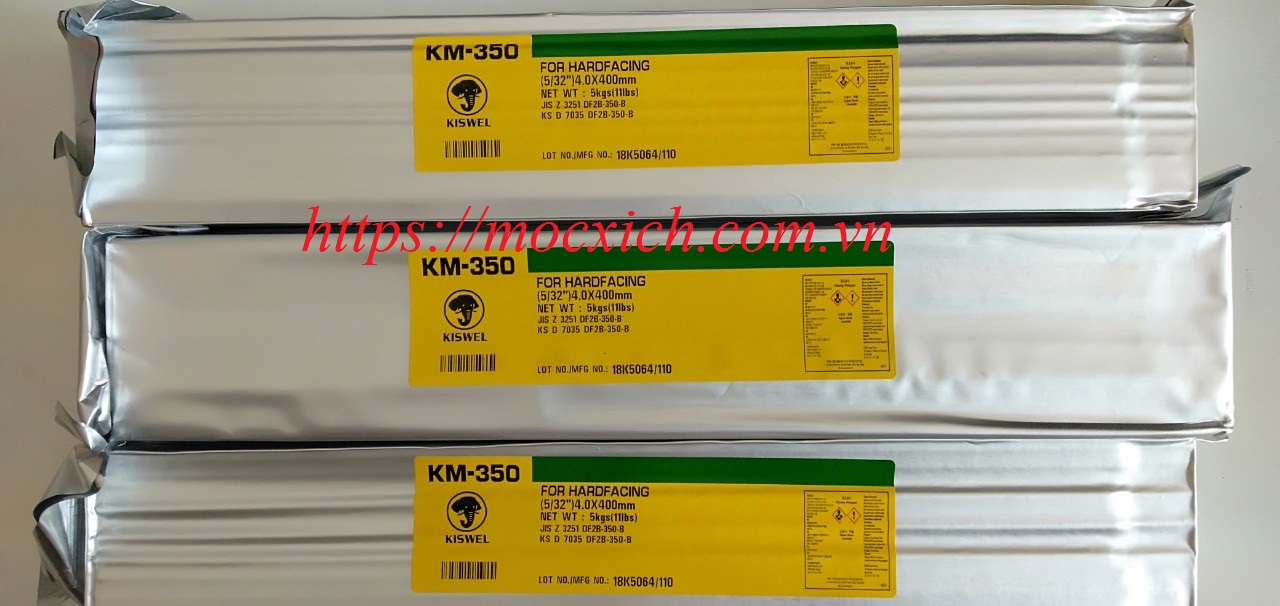 Que hàn Kiswel KM - 350; Que hàn KM - 350